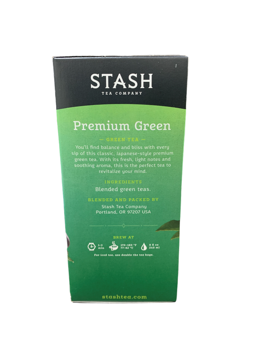 Tea STASH Premium Green Tea Per Box – 495 EXPRESS FOODS
