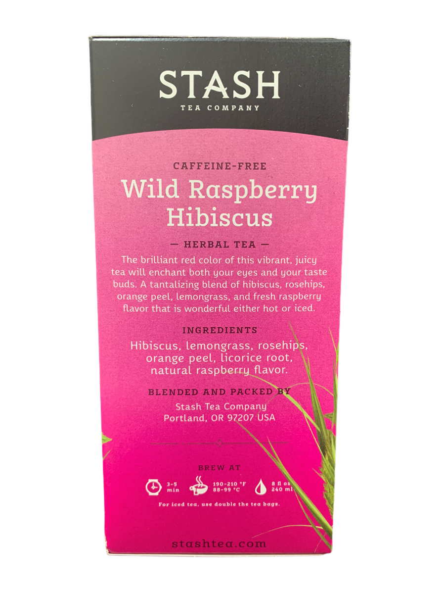 Tea STASH Wild Raspberry Hibiscus Per Box – 495 EXPRESS FOODS